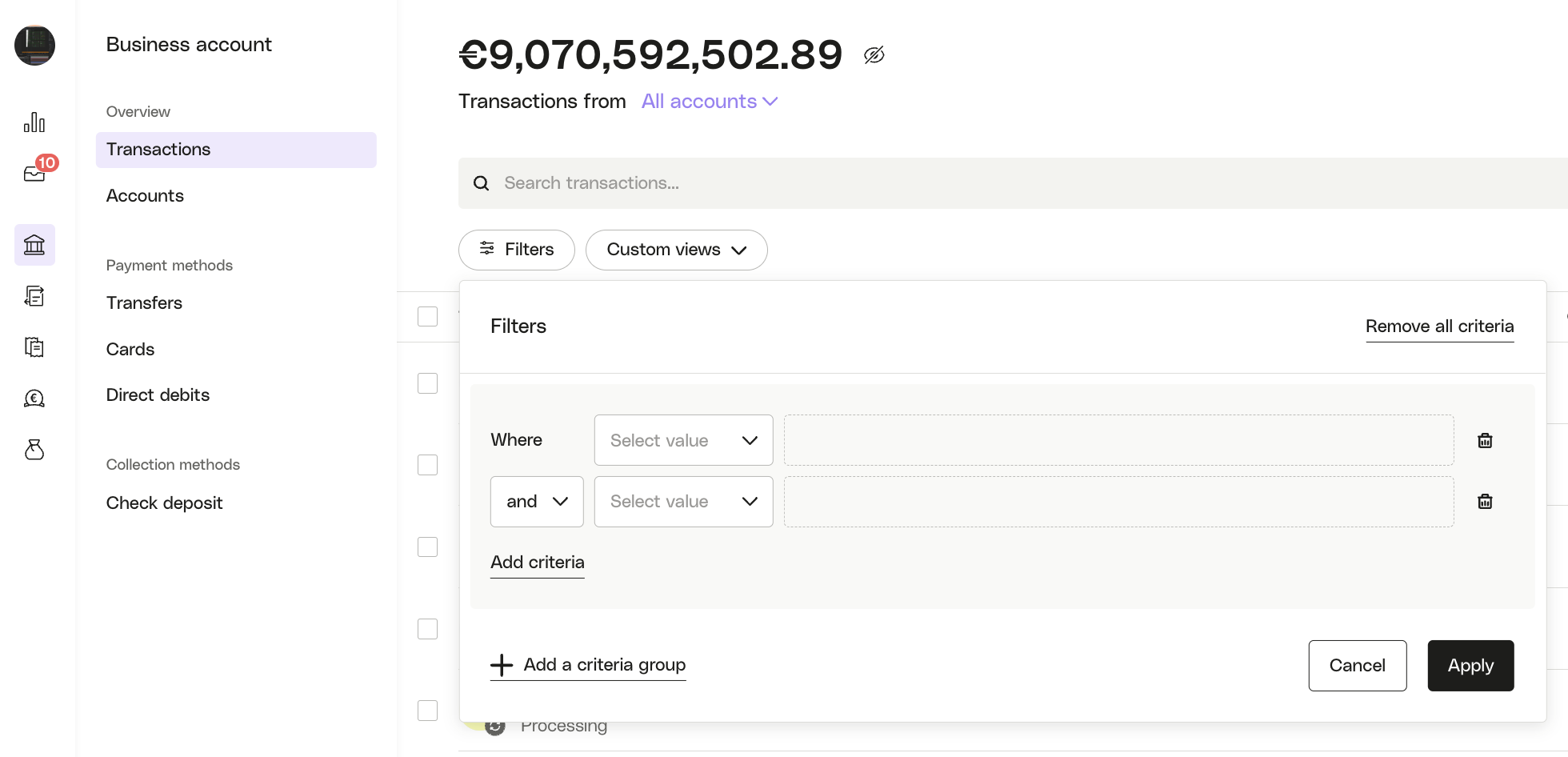 How to filter my transactions? – Help center