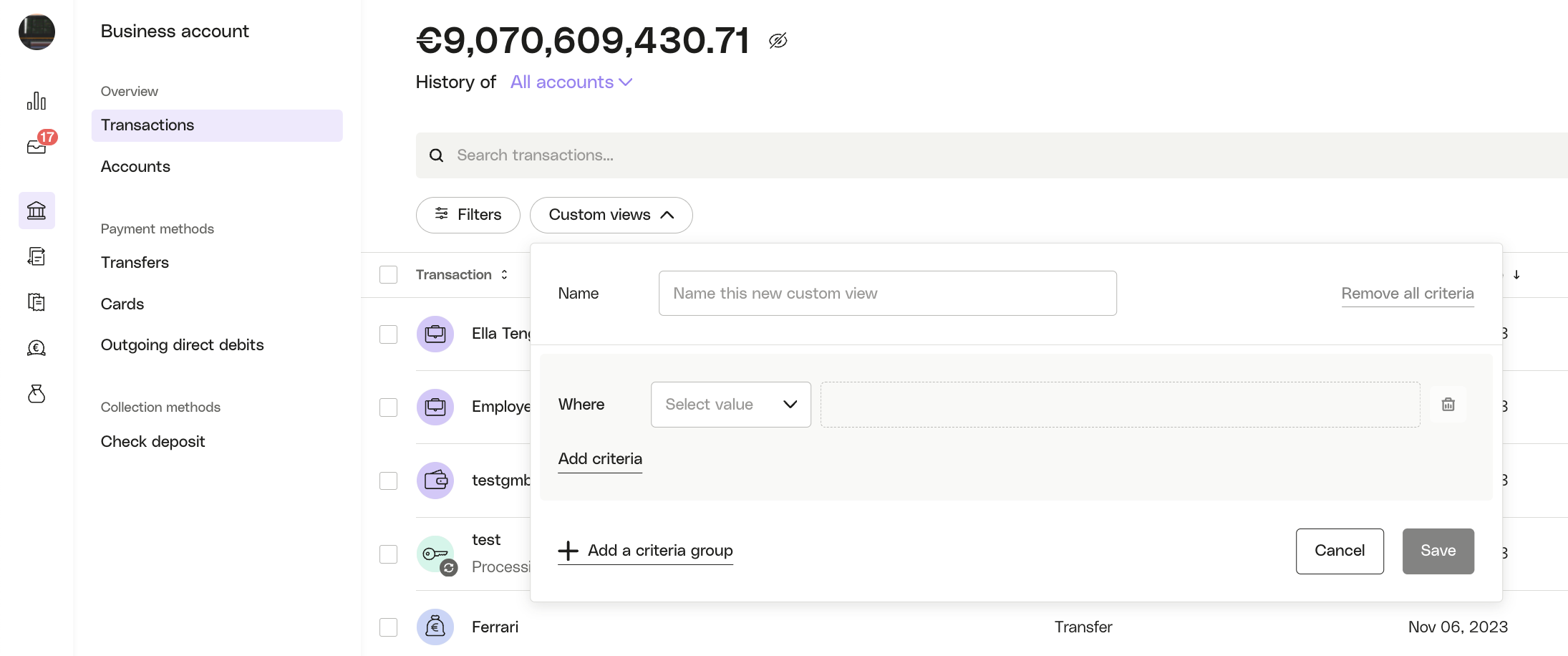 How to filter my transactions? – Help center
